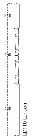 Hemlock 32mm Stair Spindles and Balusters